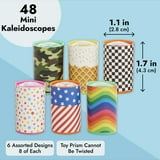 48-Pack Mini Kaleidoscope Prism Toys for Kids - Bulk Party Favors, 6 ...