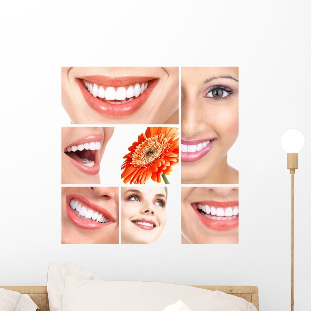 Smile Wall Mural by Wallmonkeys Peel and Stick Graphic (18 in W x 18 in ...