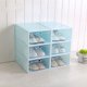Clear Plastic 1 Pack Stackable Foldable DIY Shoe Drawers Storage ...