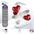 Heart Shape Wireless Noise Cancelling in-Ear Gaming Headset with LED ...