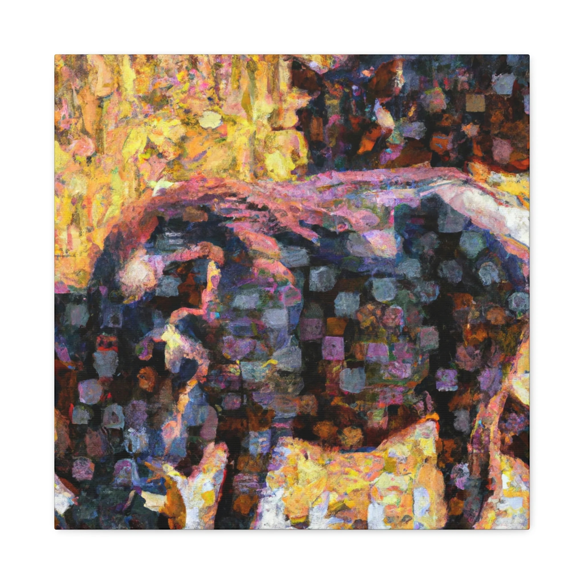 Warthog in Impressionism - Canvas - Walmart.com