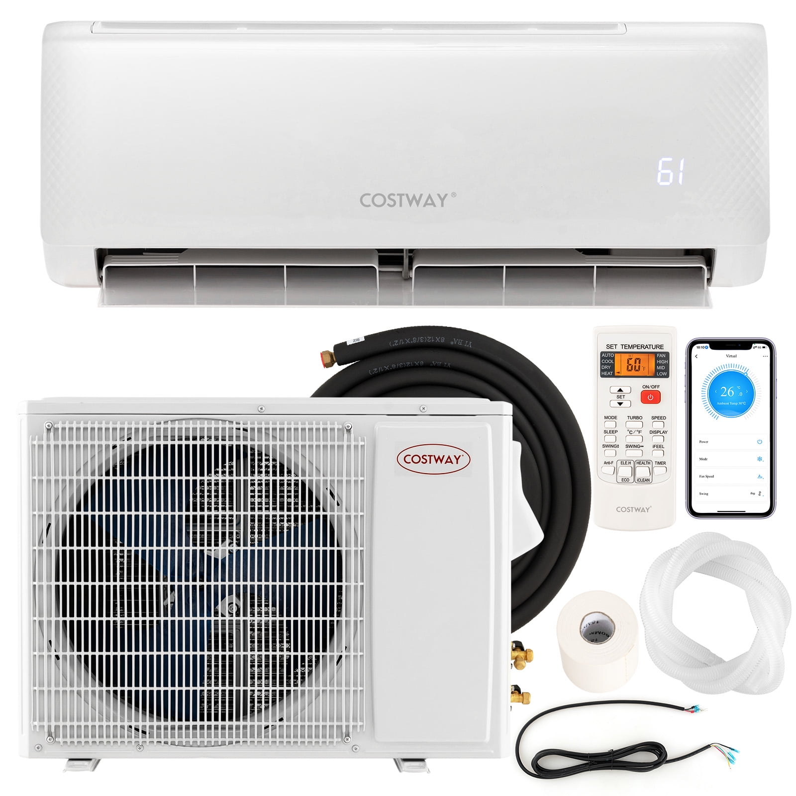Click here for Costway 24 000 Btu Mini Split Air Conditioner Ac U... prices
