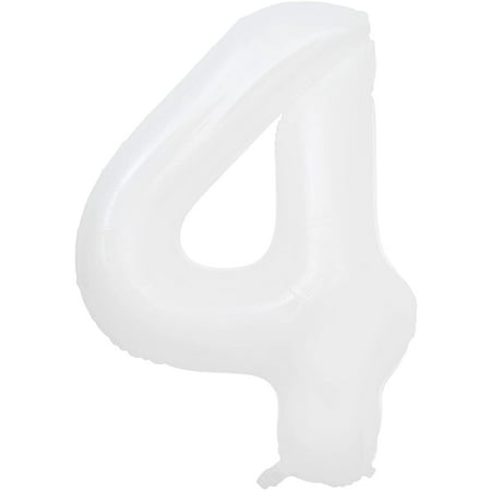 New 40 Inch Giant White Numbers 1 Balloons Huge Birthday Party Supplies ...