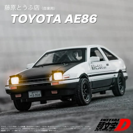 Initial D Toyota AE86 Alloy Metal Diecast Cars Model Inital Toy Car ...