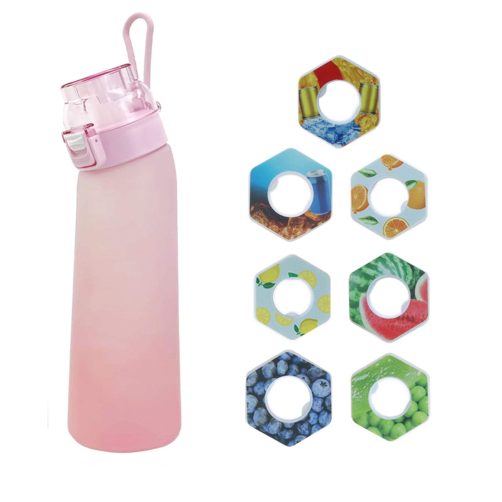 Botella de 700 ml, botella de agua actualizada con pajita para beber de ...