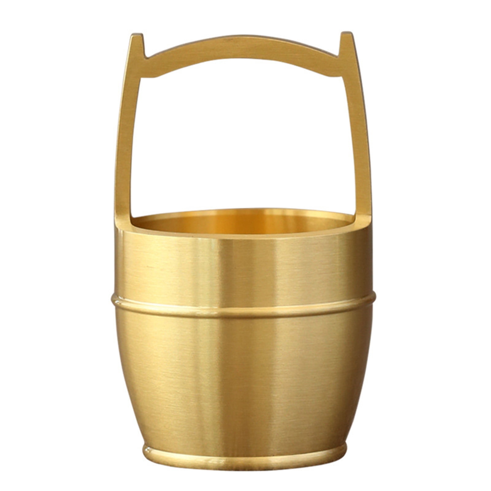 HYmarket Compact Brass Bucket - Lucky-fortune Craft, Mini Copper Ware ...