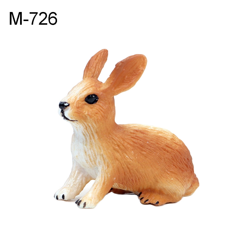 Rabbit Toy Figure, Rabbit Figure Toy Collection Playset, Cake Topper ...