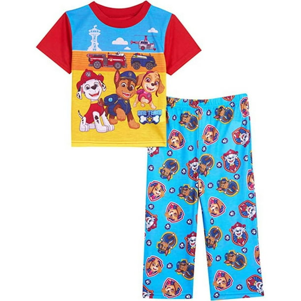 Nickelodeon - Paw Patrol Boys Pajama Marshall Fun Top and Pants Sleepwear, Blue, Size: 2T ...