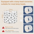 Drum Lamp Shade Black White Radial Line Abstract Circular Motif ...