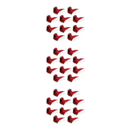 maskred Artificial Red Birds Set of 10 Beautiful Centerpieces for Home ...