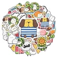 35pcs-70pcs Cartoon Animal Stickers Cute Food Stickers Cartoon Holiday ...