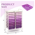 20-Drawer Rolling Storage Cart, Art Craft Organizer, Mobile Utility ...