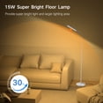 OUTON LED Floor Lamp for Living Room, Dimmable Reading Lamp with Remote ...