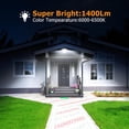 20 floodlight outdoor, IP66 waterproof safety light fixtures, 6500 ...