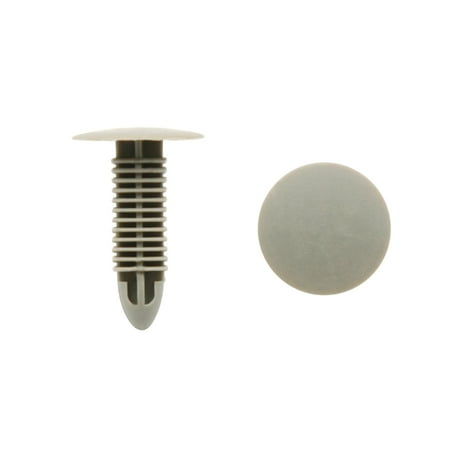 Universal Gray Car Push Type Plastic Rivet Retainer Clips 7mm x 6.5mm ...