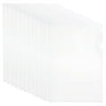 12pcs Clear Document Folder L-Type Plastic Folder Copy Safe Project ...