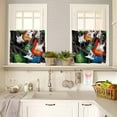 Electric Guitar Kitchen Curtains Valance and Tier Set Colorful Guitar ...