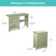 Best Choice Products Small Sewing Machine Table, Portable Craft Desk ...