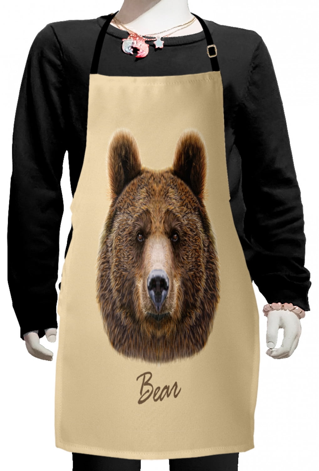 Bear Kids Apron, Big Bear of North America and Eurasia Realistic Strong ...