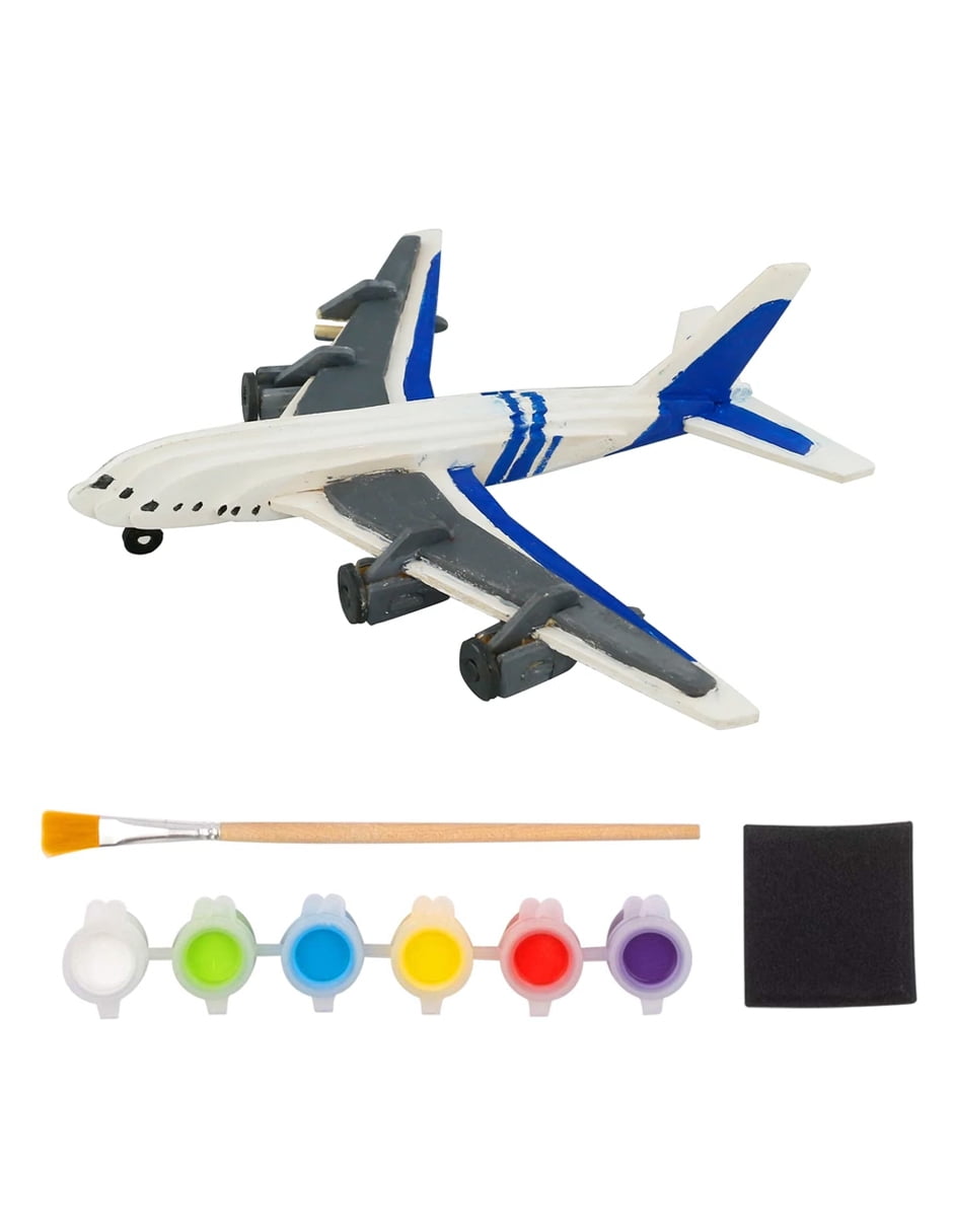 Robotime Avión Madera Armable Pintar Bloques Niños Decorar Robotime ...