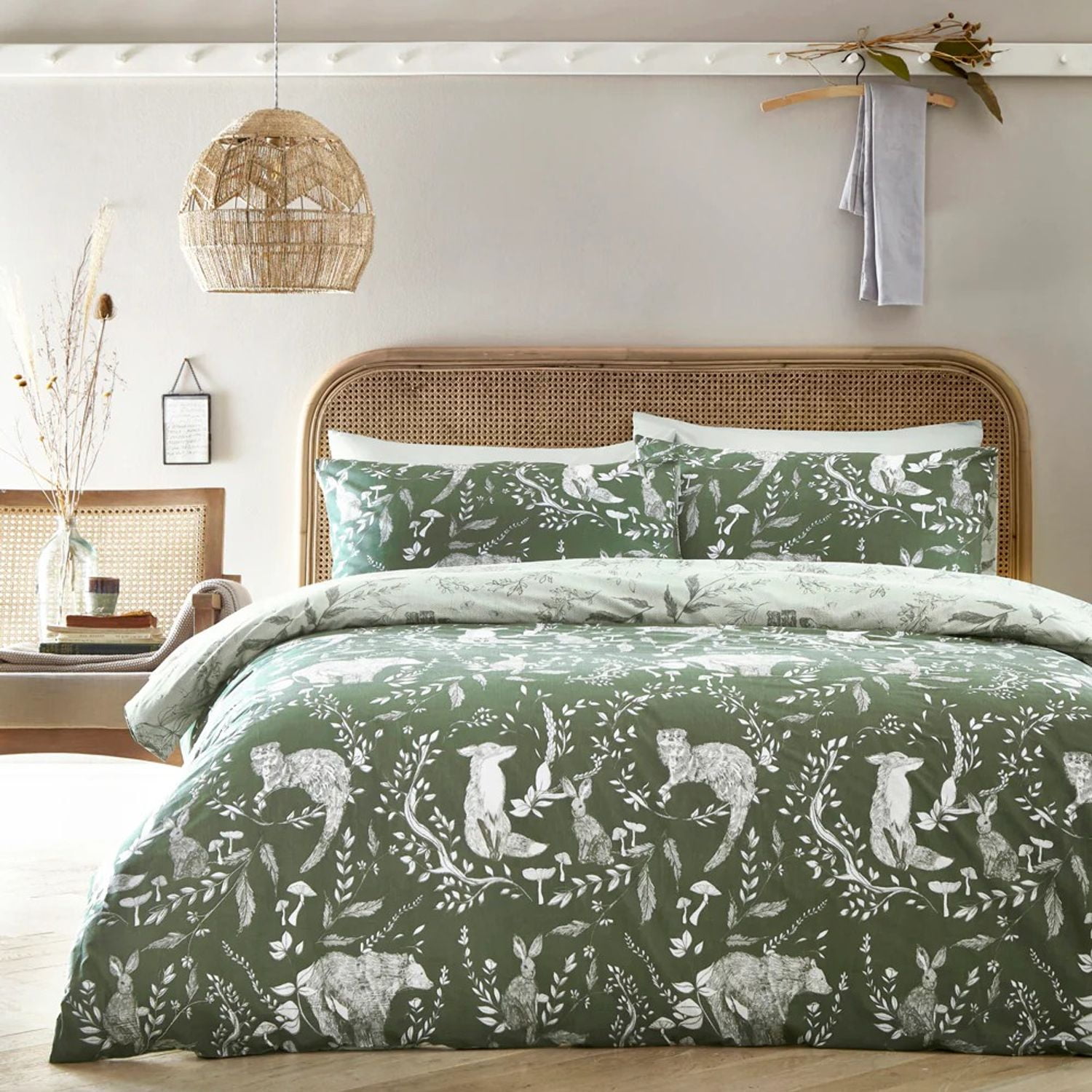Click here for Furn Buckthorn Reversible Woodland Duvet Cover Set prices
