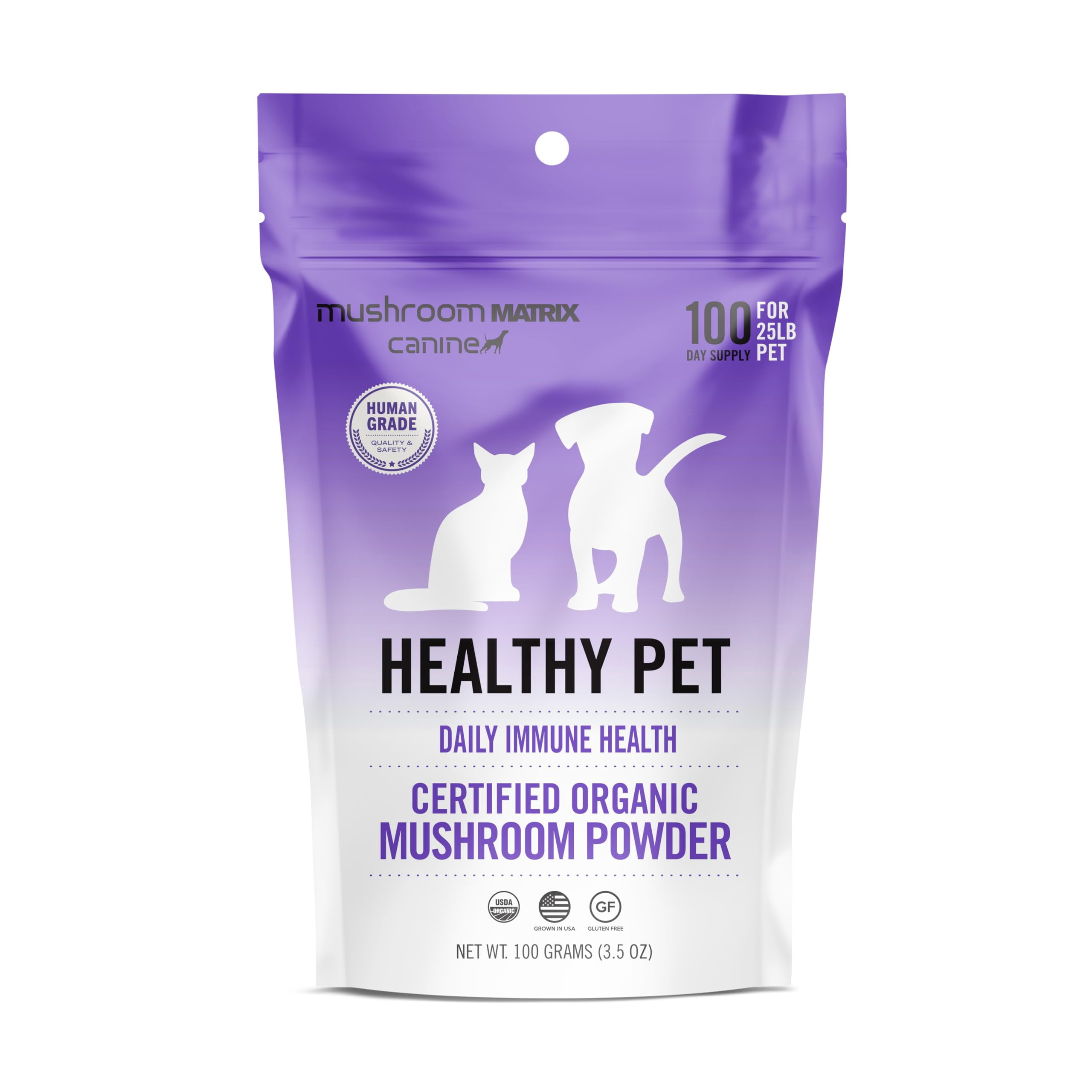 Suplemento Mushroom Matrix Pet Canine 100 g para perros y gatos ...