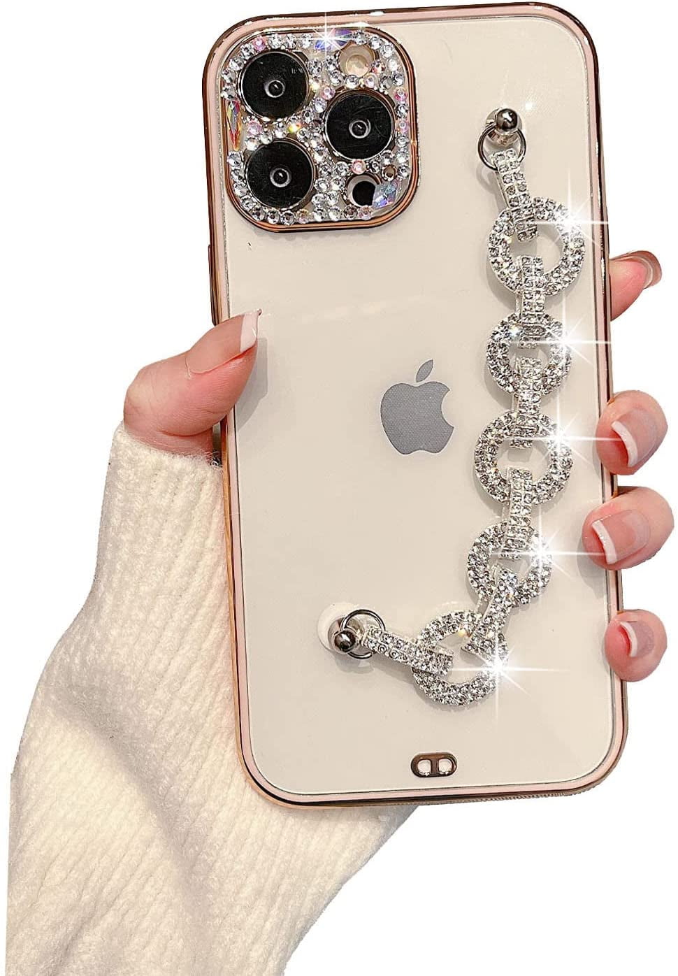 Compatible with iPhone 11 Pro Max Case Bling Shiny Diamond Bracelet ...