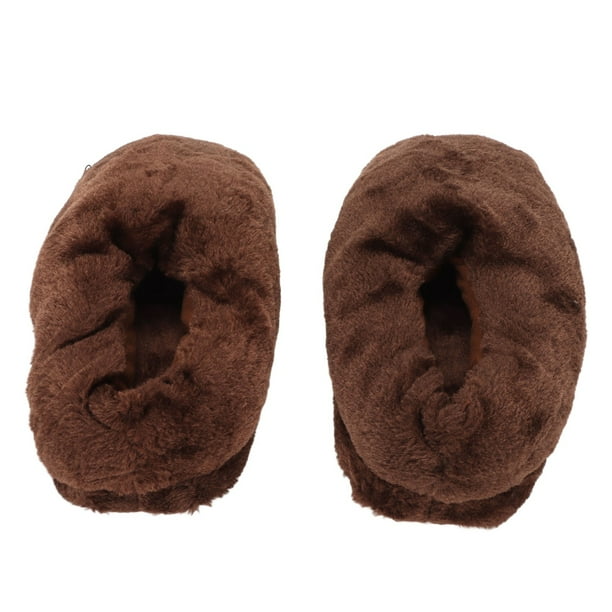 Heating Shoes, Plush Electric Heating Shoes Slip Resistance USB Warm ...