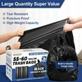 55-60 Gallon Trash Bags Heavy Duty 2.1 Mil - 39''x55'' 100 Count Extra ...