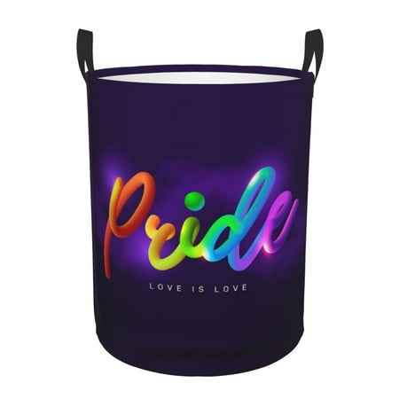 DouZhe Waterproof Collapsible Large Laundry Baskets, Rainbow LGBT Pride ...