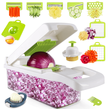 MegaChef 8-in-1 Multi-Use Slicer Dicer and Chopper with Interchangeable ...