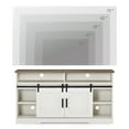 Tall Highboy TV Stand for 65+ Inch TV White - Walmart.com