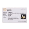 0.10 Ct. IGI Certified Natural Diamond 18k Heart Cross Over Yellow Gold ...