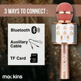 Mockins Handheld USB Rose Gold Portable Bluetooth Karaoke Microphone ...