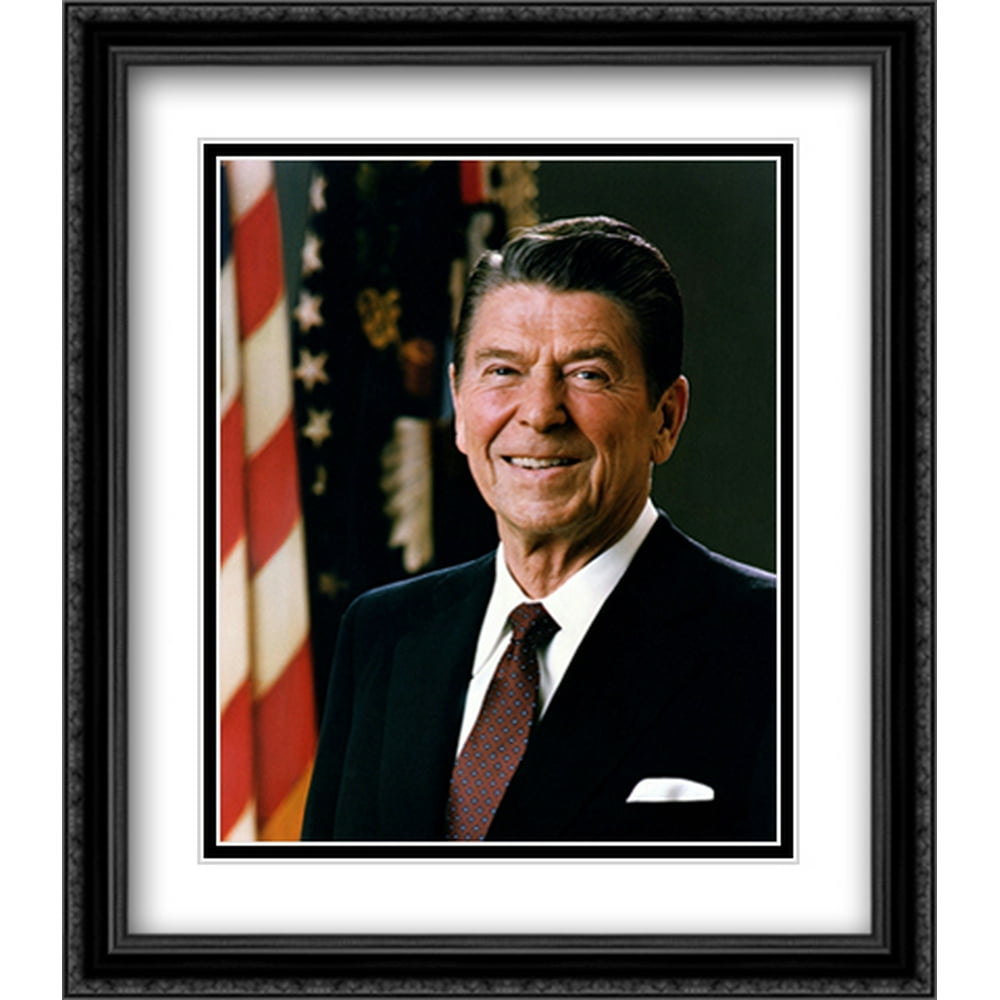 Official Portrait of President Ronald Reagan (#9) 2x Matted 28x32 Large ...