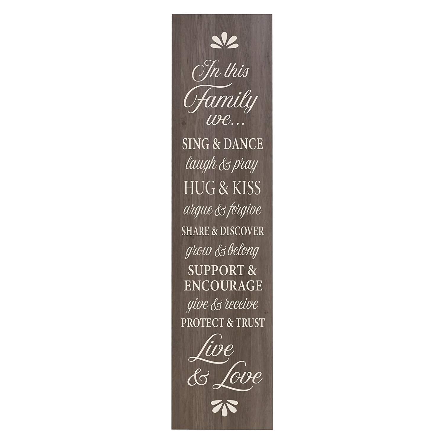 In This Family We Sing and Dance Decorative Wall Art Sign - Walmart.com