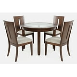 "Jofran Urban Icon Modern 42"" Round Five-Piece Kitchen Dining Set with ...