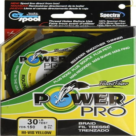 Power Pro PowerPro Braided Line 150 Yards. 30 lbs Tested, 0.011 ...