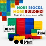 BiggoBlocks Jumbo Blocks — Big Blocks for Kids Ages 3-8 — Indoor ...