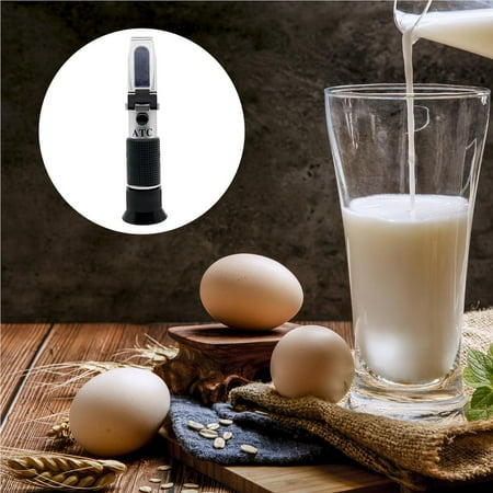 Milk Refractometer Optical Portable Milk Concentration 0-20% Total ...