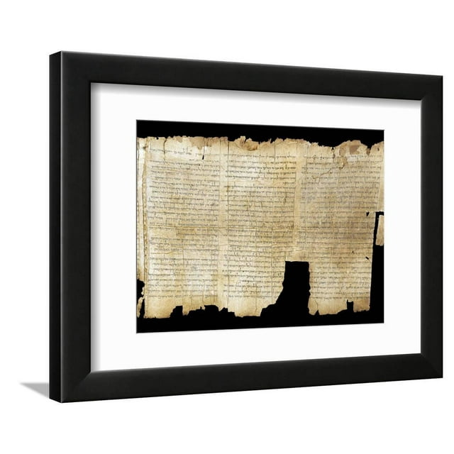 The Temple Scroll, from the Dead Sea Scrolls Framed Print Wall Art Sold ...