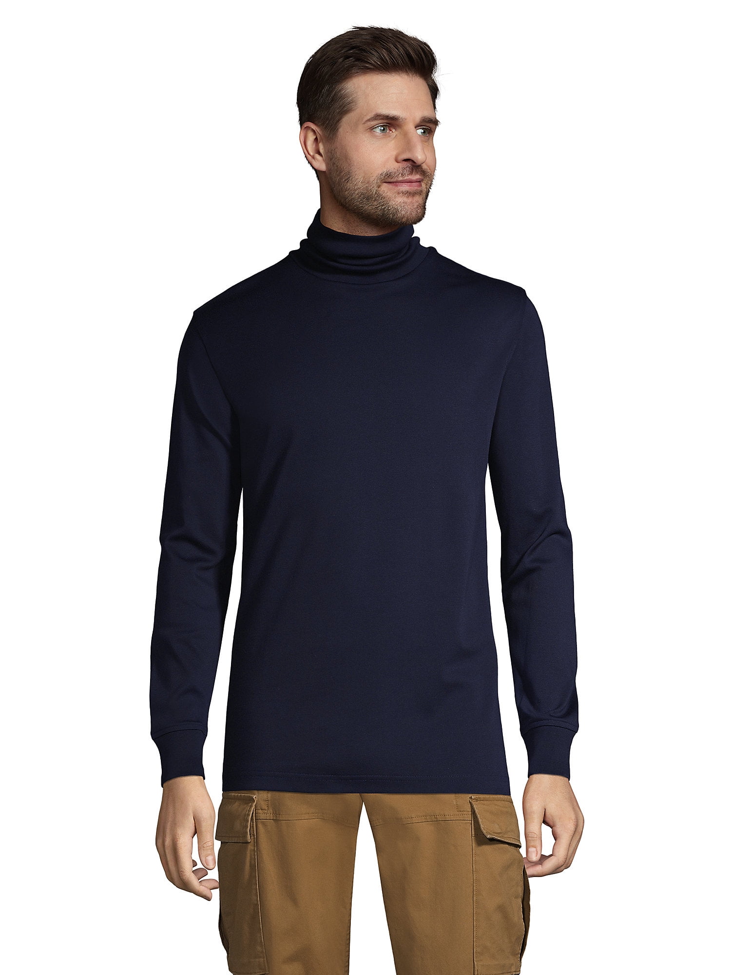 Lands End Mens Tall Super Soft Supima Turtleneck