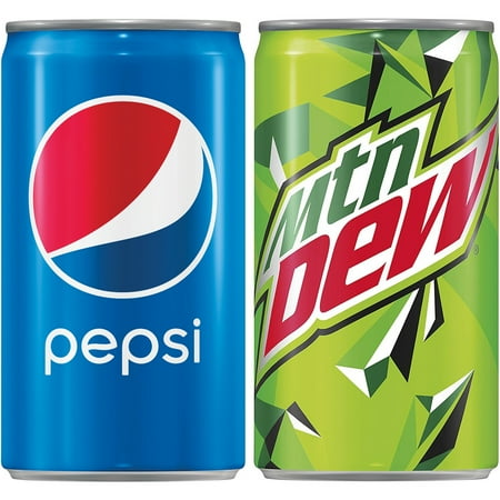 Pepsi / Mtn Dew Variety Pack, 7.5 Fl Oz, 24 Ct - Walmart.com - Walmart.com