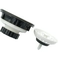 Avalon 4 Inch ABS Plastic Kitchen Sink Strainer with Removable Assembly ...