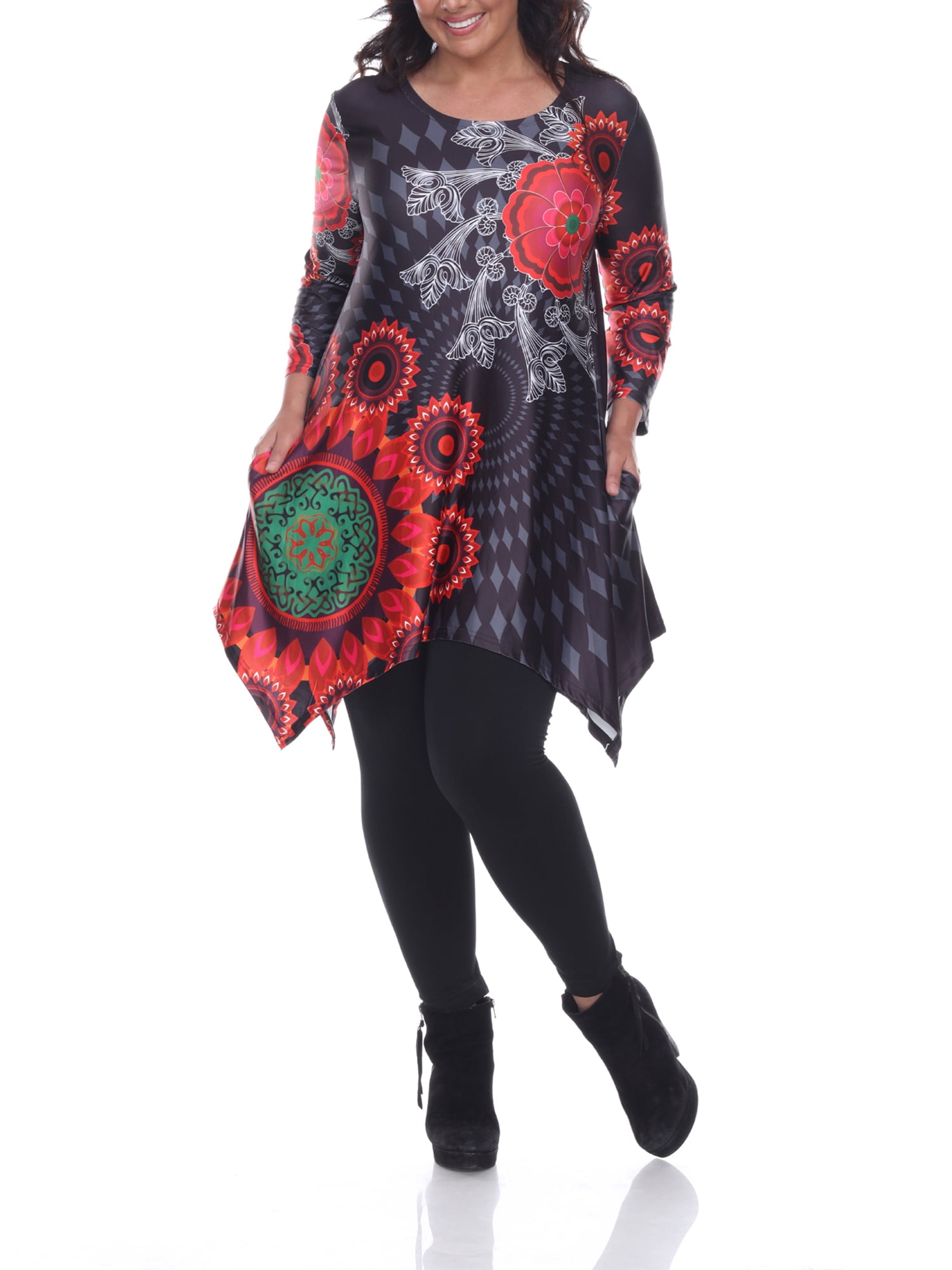 Women's Plus Size Rowena Tunic Top - Walmart.com