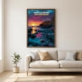 Affixzi Northern Ireland Travel Poster, Giants Causeway Sunset ...