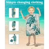 Beach Towel Poncho, Surf Poncho Women and Men, Ocean Animal Print ...