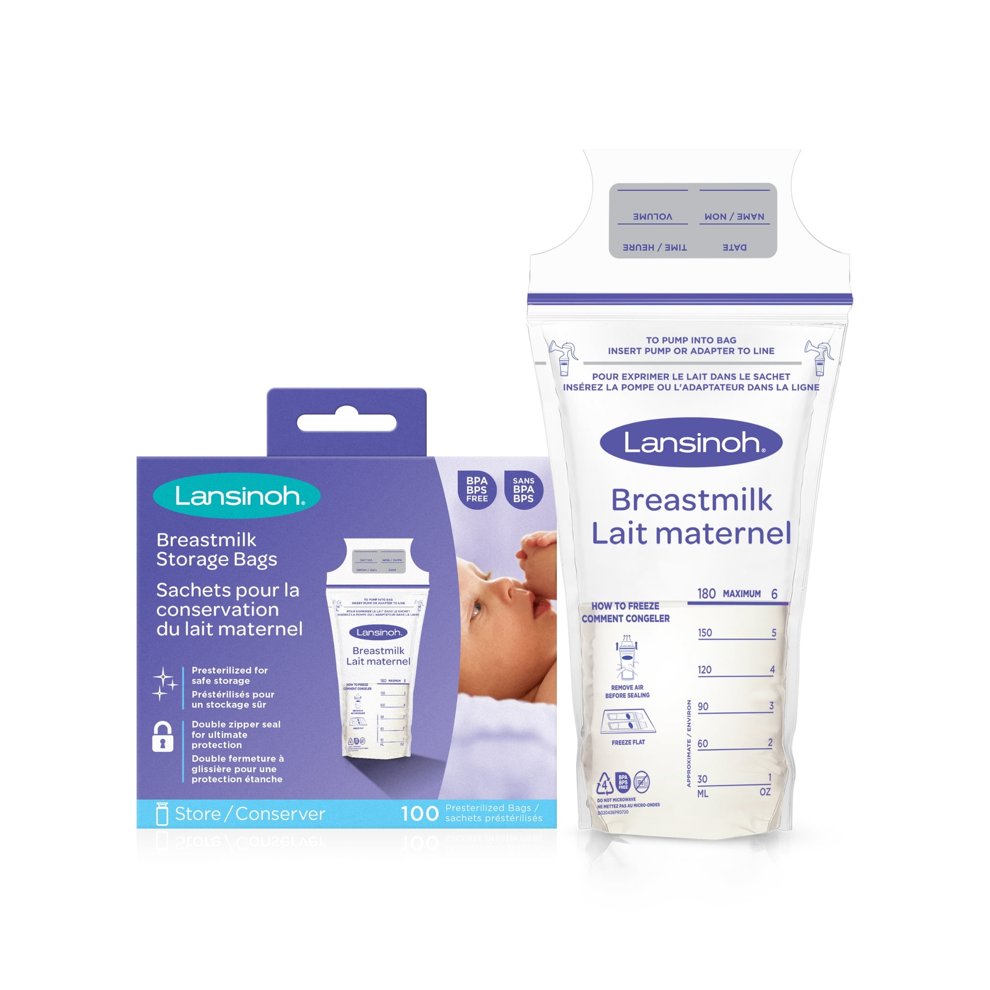Click here for Lansinoh Breastmilk Storage Bags  100 Count  Leak-... prices