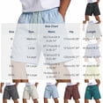 Agkizg Men's Shorts Solid Color Casual Beach Elastic Waistband ...