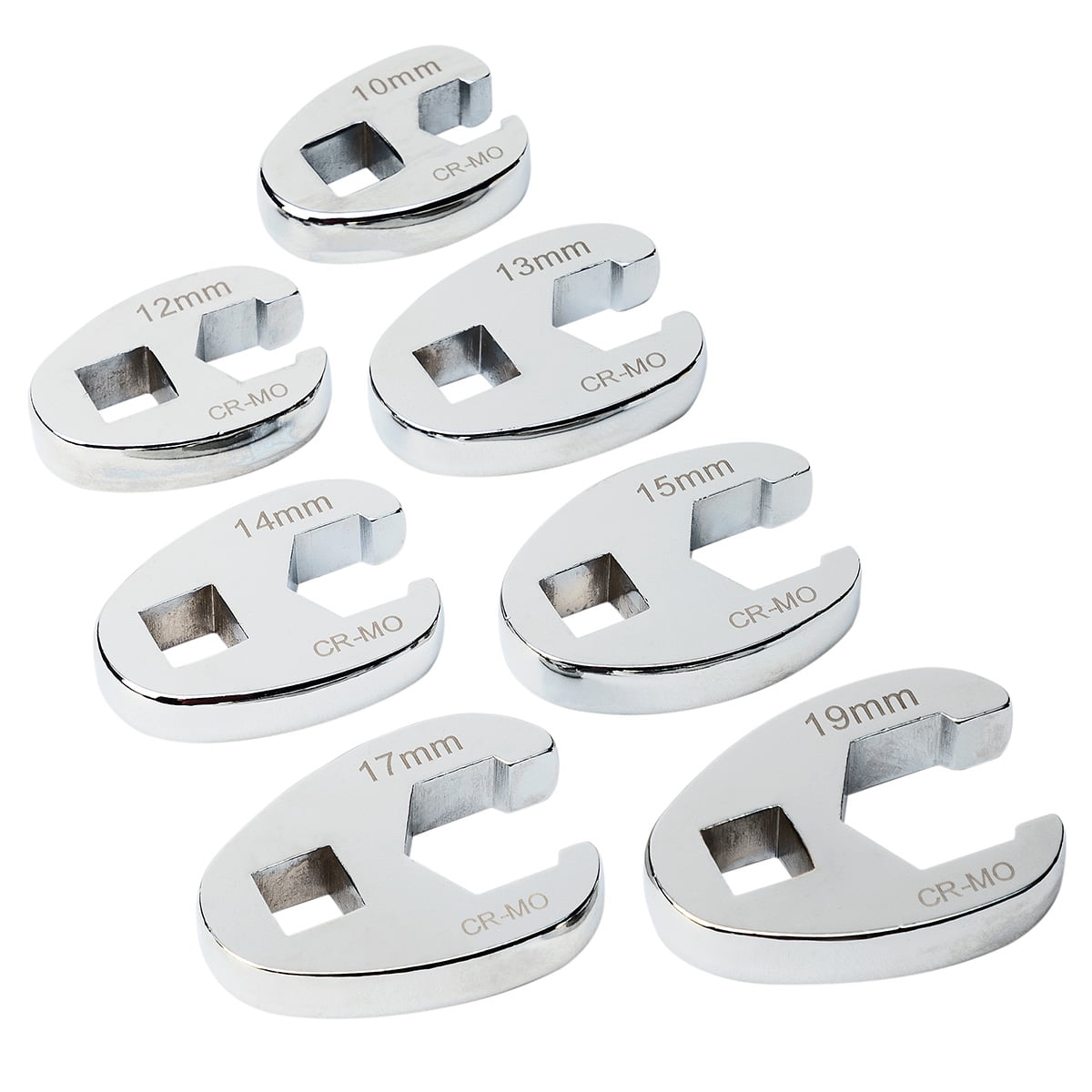 Eastwood 7 Piece 3/8 Inch Drive Metric Crowsfoot Socket Set - Walmart.com